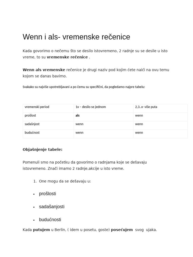 Wenn I Als Recenice | PDF