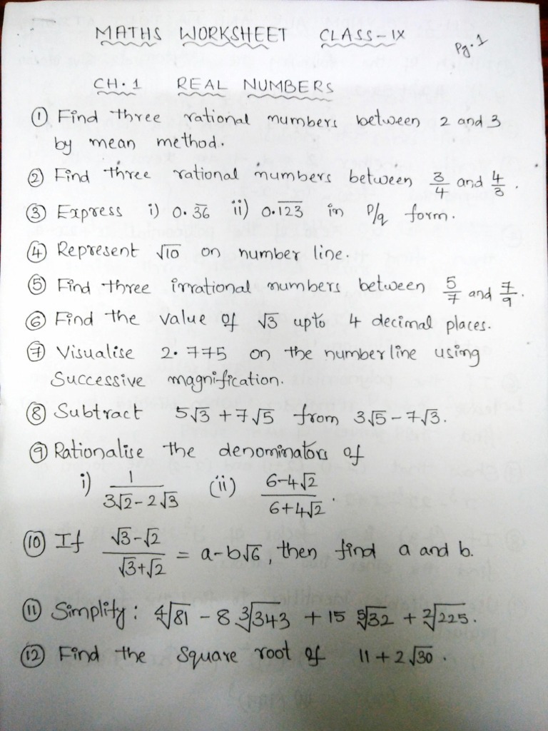 Maths Holiday HW | PDF
