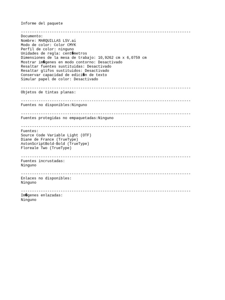 MARQUILLAS LSV Informe | PDF