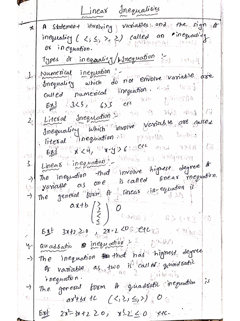 Linear Inequality | PDF