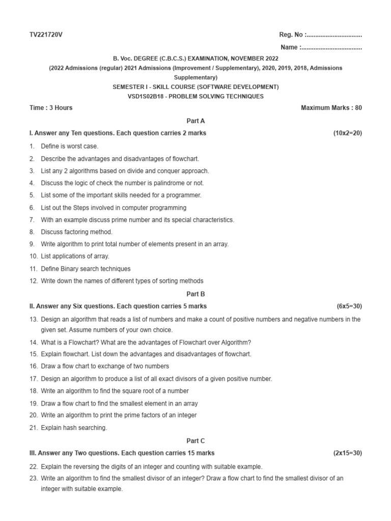 15 Problem Solving Techniques | PDF | Algorithms | Numbers