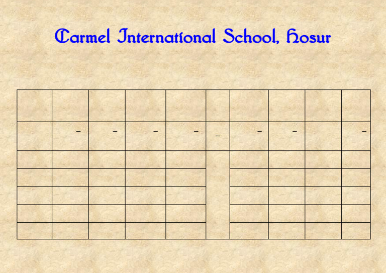 Grade - Vii B Time Table | PDF