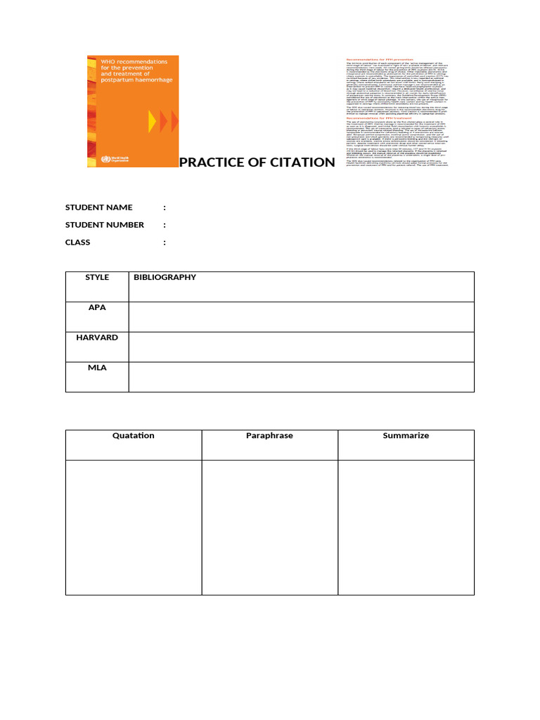 Practice of Citation | PDF