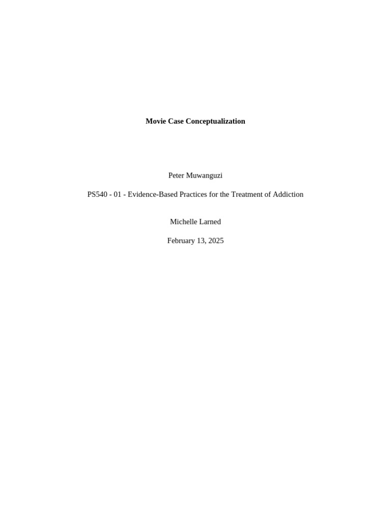 Addiction Case Study: Harry Goldfarb | PDF | Substance Abuse | Mental ...