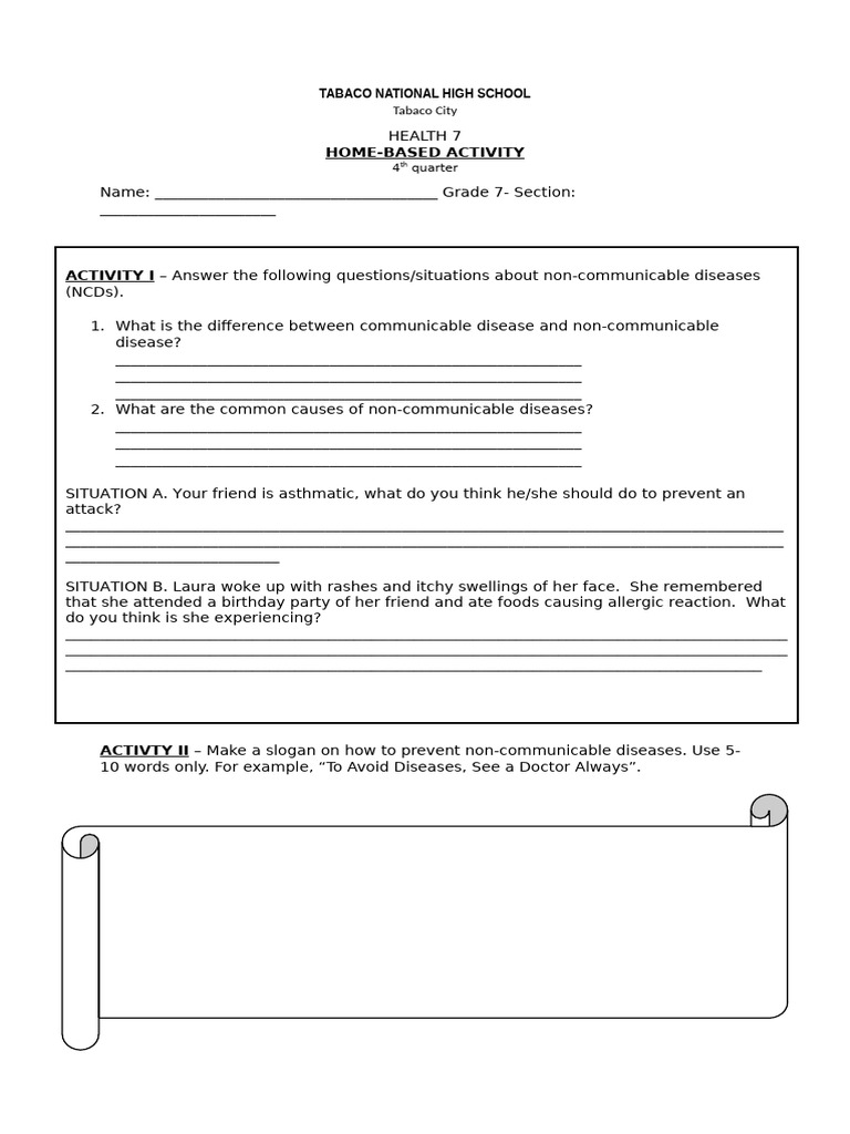 Home Based in Health 4th Quarter | PDF | Allergy | Diseases And Disorders