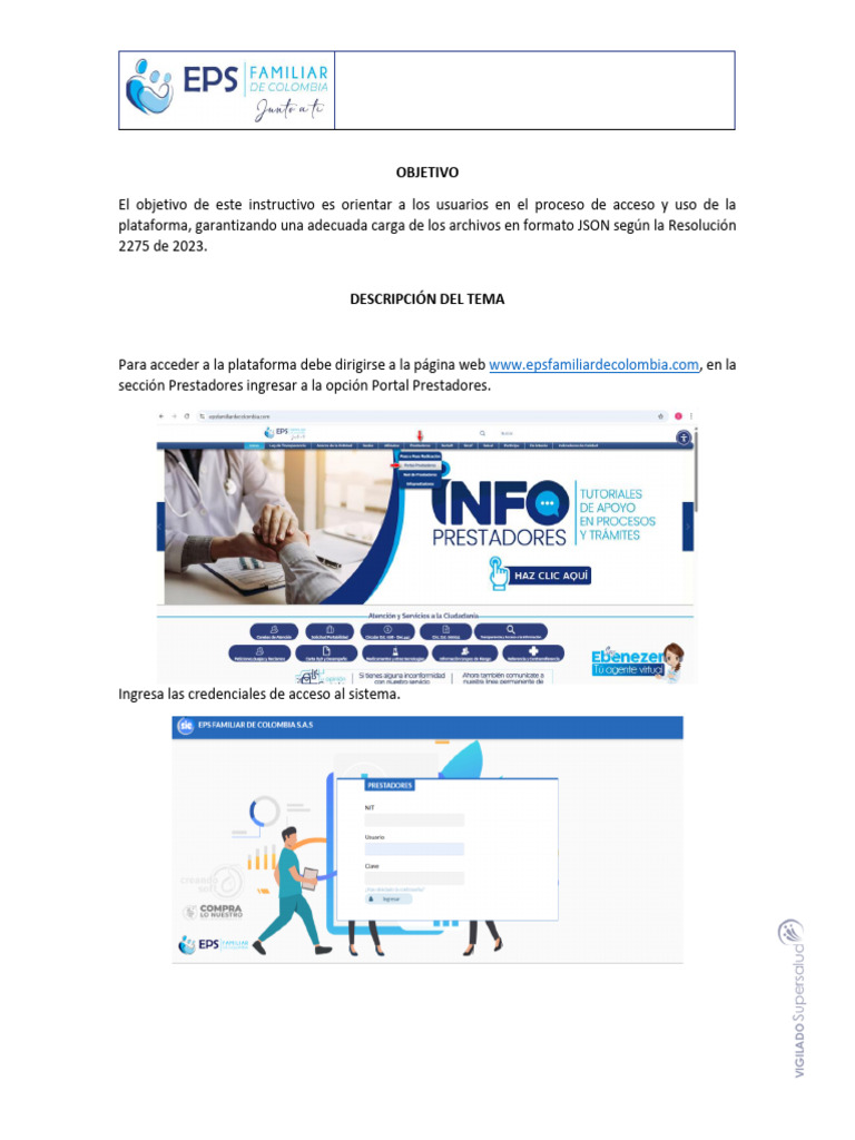 Instructivo Radicación de Facturas (FEV-RIPS) | PDF | Archivo de ...