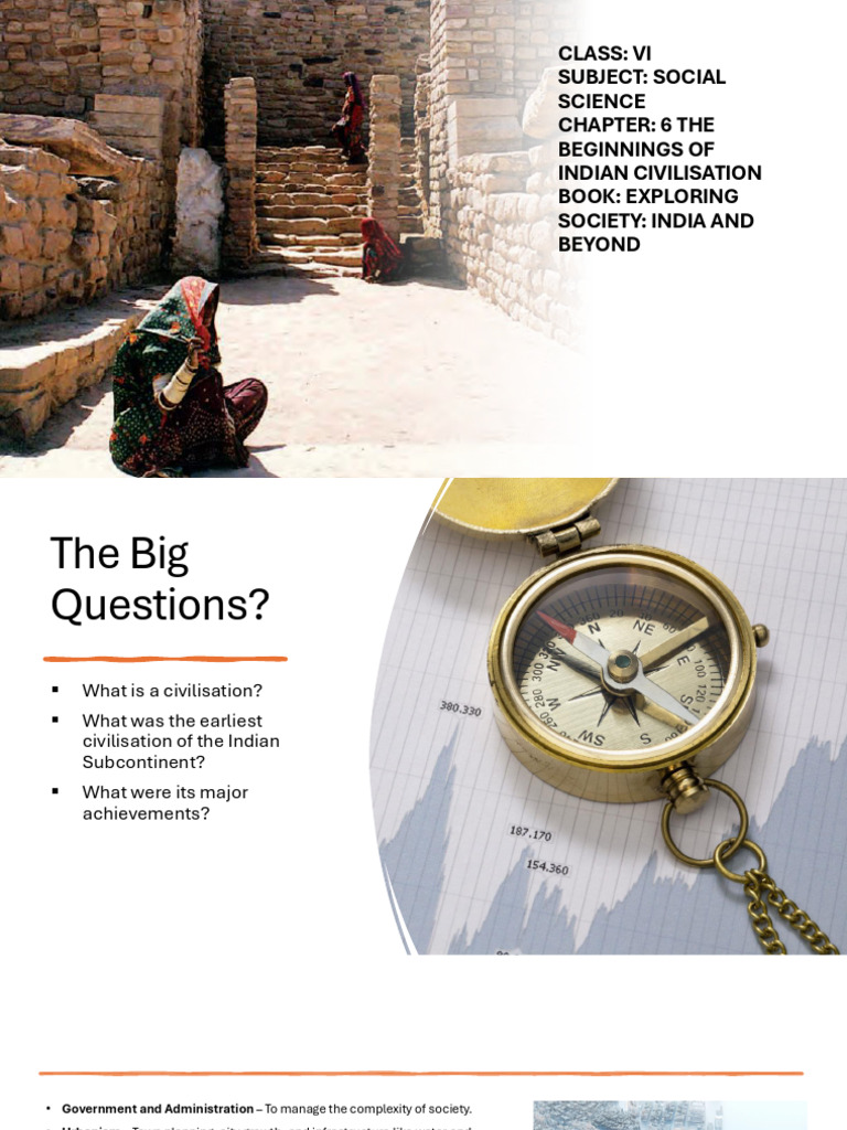 Beginning of Indian Civilization: Class 6 | PDF