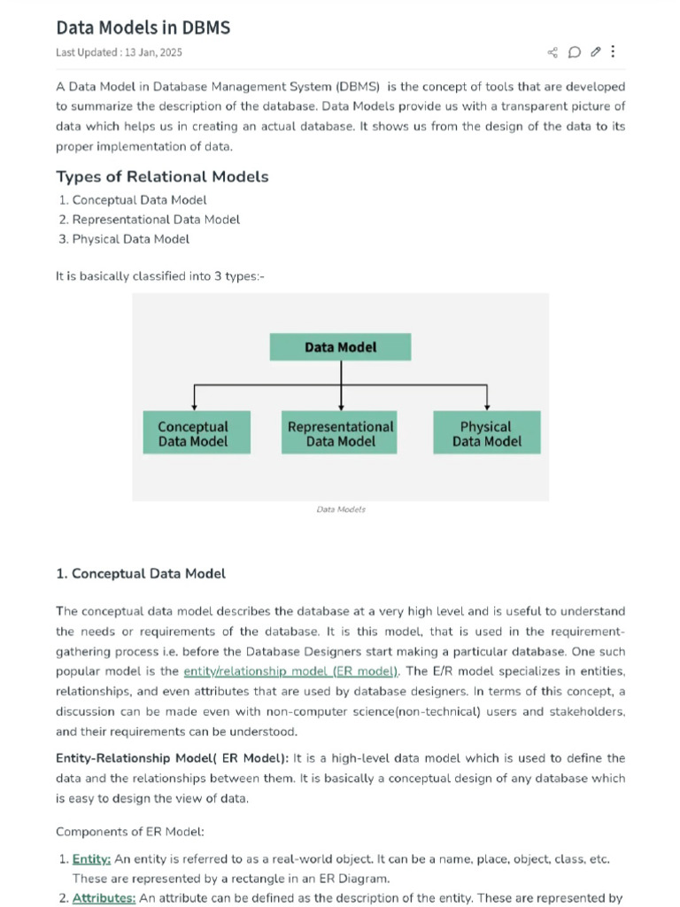 Data Model | PDF