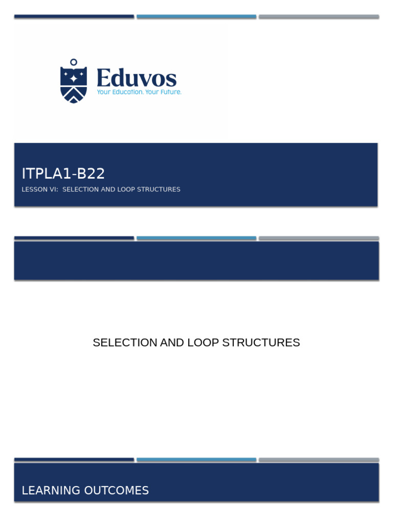 Selection and Loop Structures Explained | PDF | Boolean Data Type ...