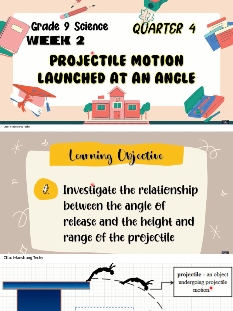 Angle Launch Projectile | PDF