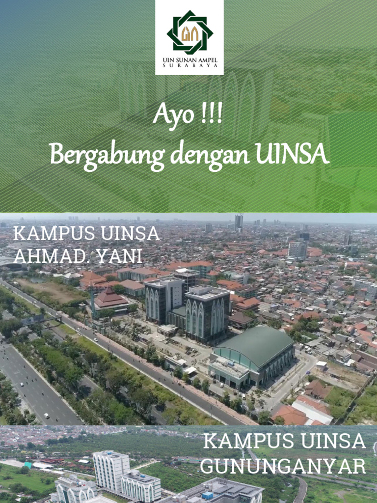 Pendaftaran Mahasiswa Baru UINSA 2025 | PDF