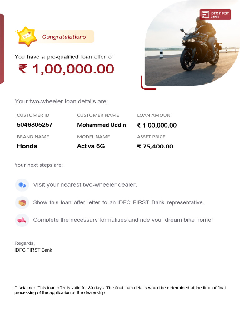Offer Letter 140730423 | PDF