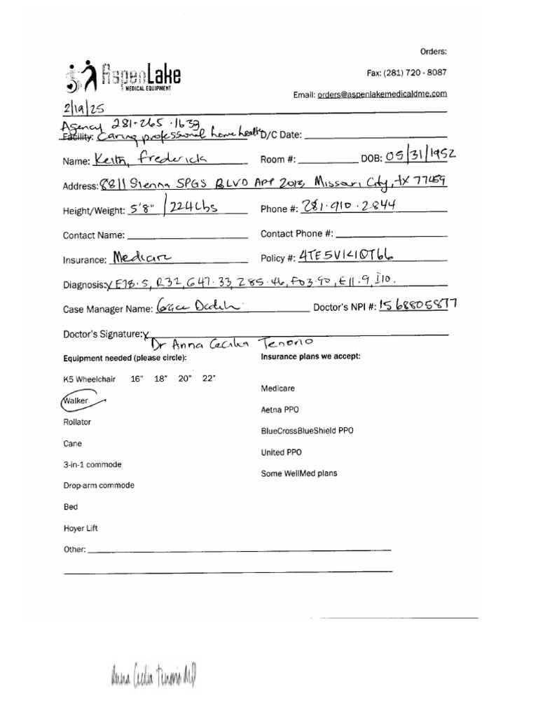 Dr. Anna Tenorio's Electronic Signature | PDF