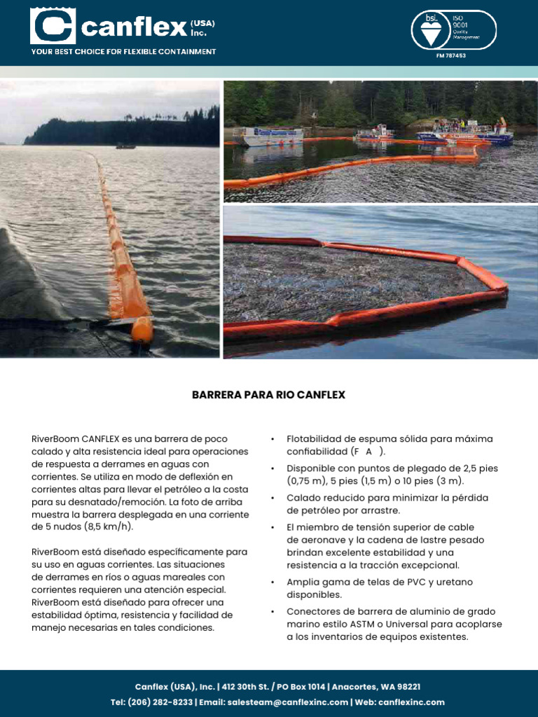 CANFLEX - RiverBoom - Spanish Model 1 - Optimized | PDF | Materiales