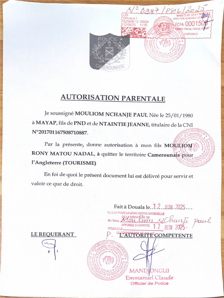 Autorisation Parentale | PDF