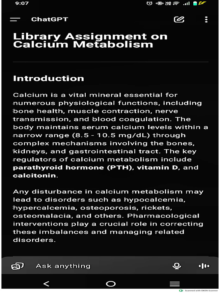 Calcium Metabolism PDF | PDF