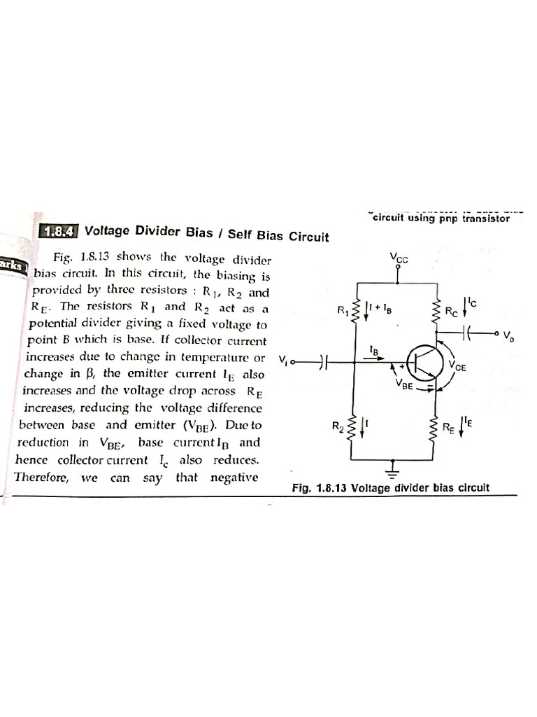 Voltage Divider Bias | PDF