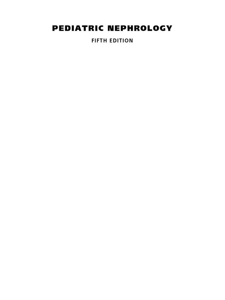 Pediatric Nephrology Overview | PDF | Clinical Medicine | Medical ...
