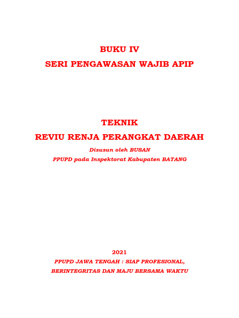 Teknik Reviu Renja | PDF