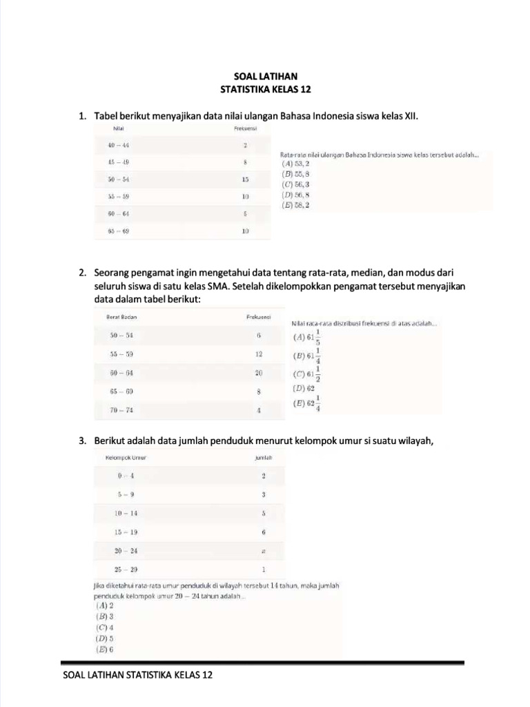 Statistika Data Kelompok | PDF