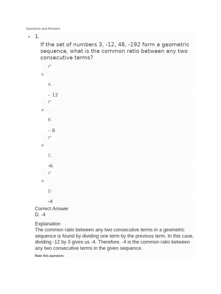 Questions and Answers (Math Reviewer) | PDF | Polynomial | Quadratic ...