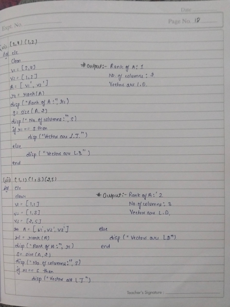Scilab Exp 7 Se 8 | PDF