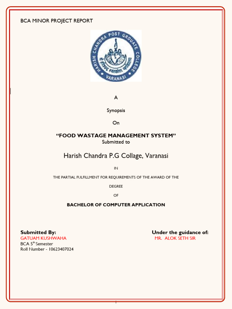 @bca Minor Project Synopsis @@ | PDF | Computer Security | Security