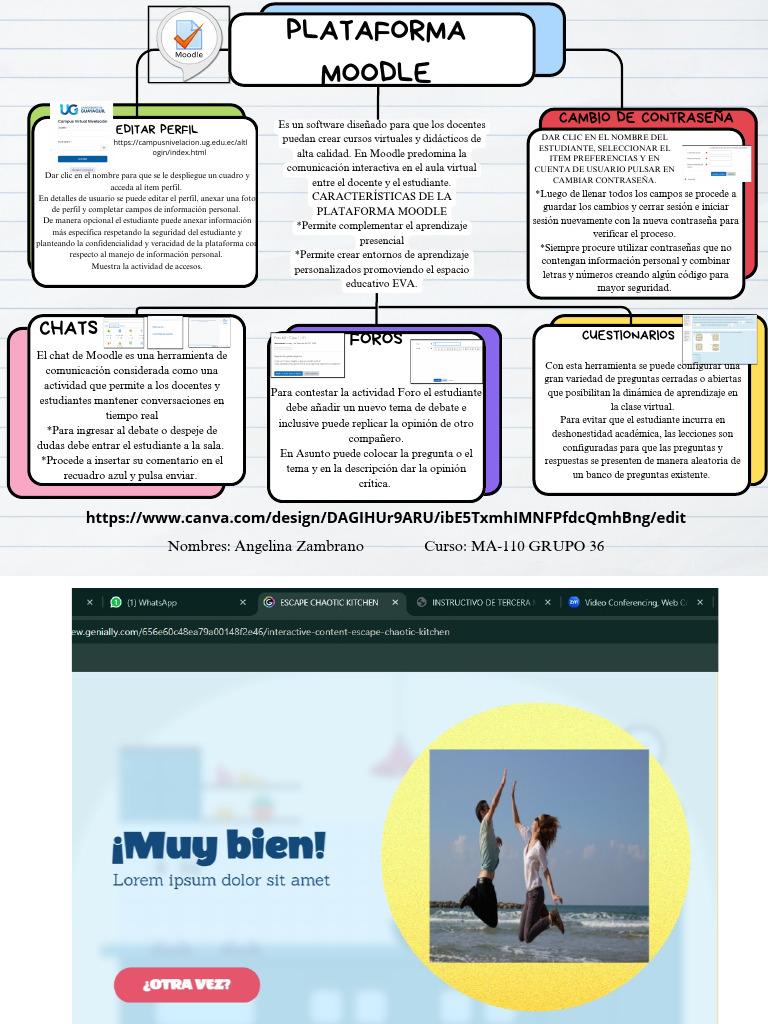 Grafico Mapa Conceptual Creativo Ilustrado Negro | PDF | Moodle | Aprendizaje