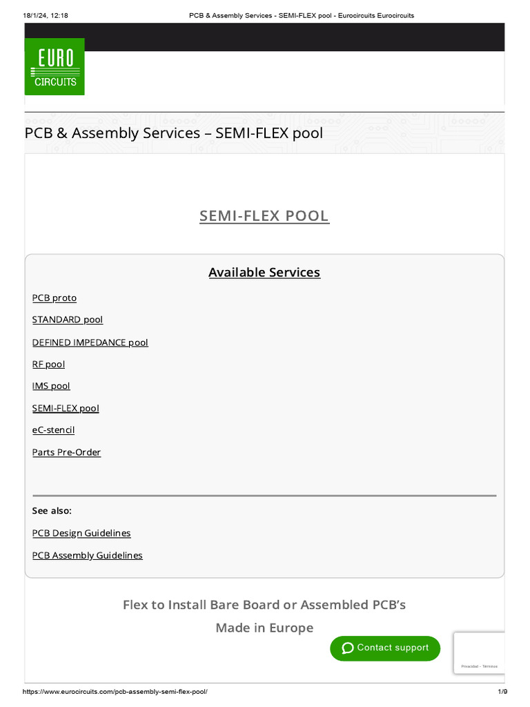 PCB & Assembly Services - SEMI-FLEX Pool - Eurocircuits Eurocircuits | PDF | Printed Circuit ...