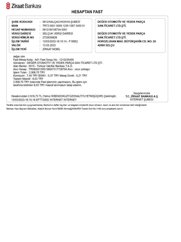 Google Ads 13.03.2023 Dekont | PDF