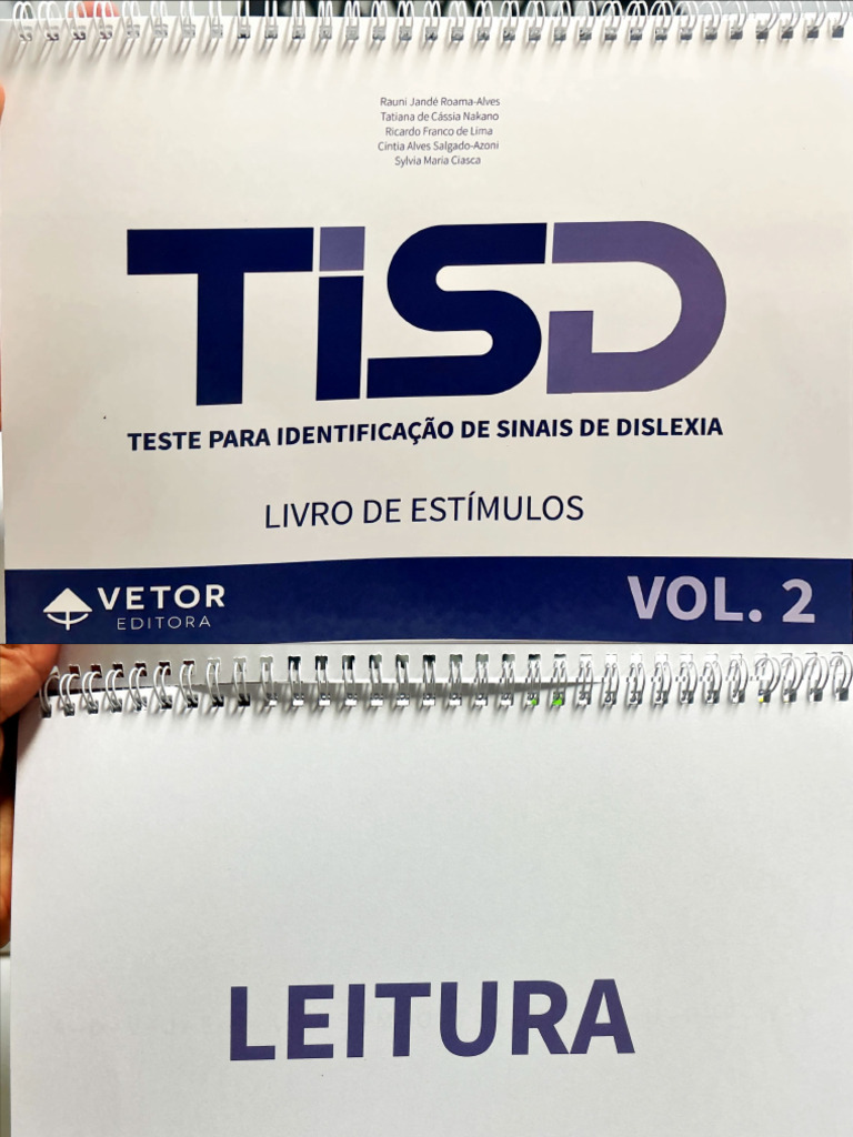 TISD - Teste de Id. de Sinais de Dislexia-Livro de Estímulo | PDF