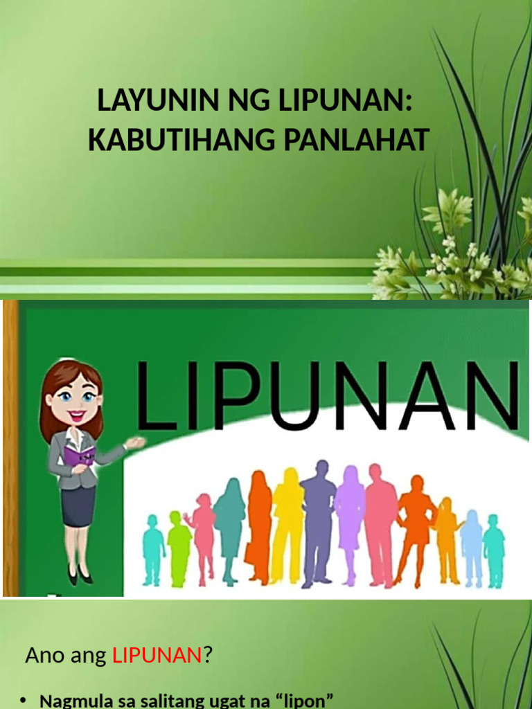 LIPUNAN Esp 9 Quarter 1 | PDF