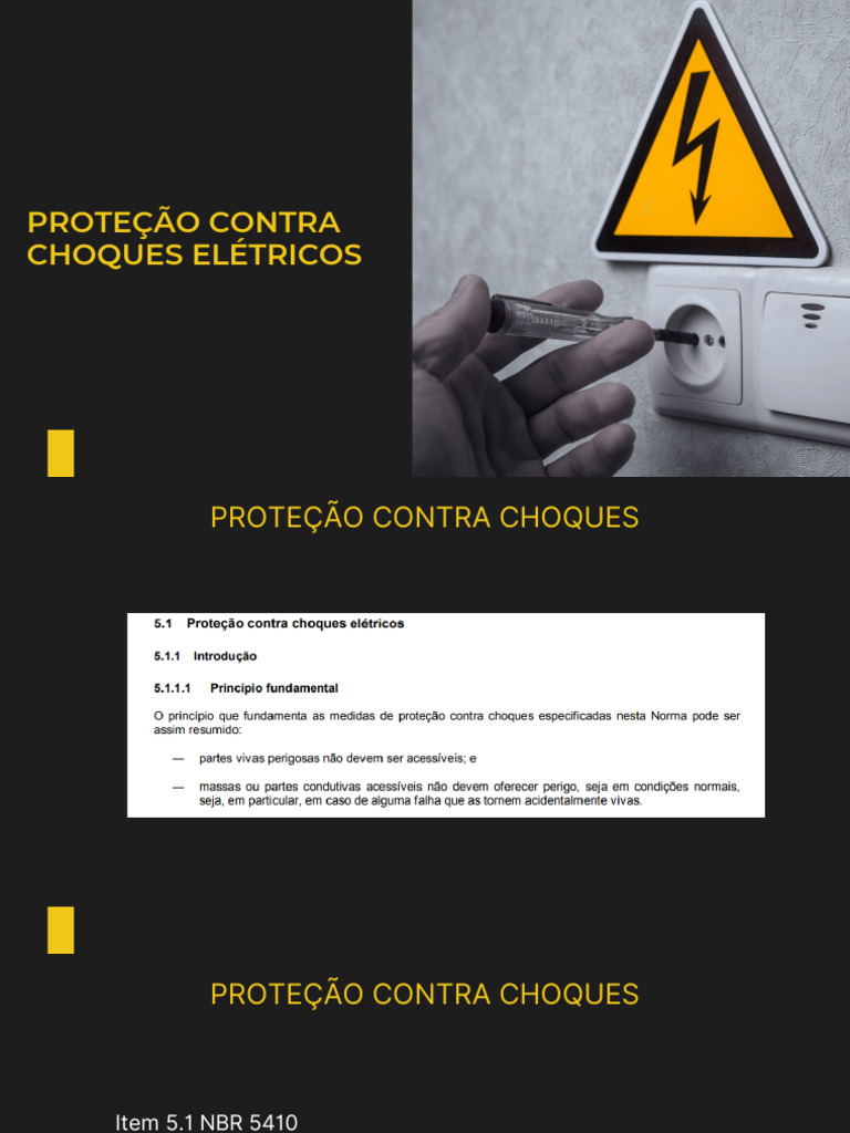 Proteção Contra Choques Elétricos: Guia Completo | PDF