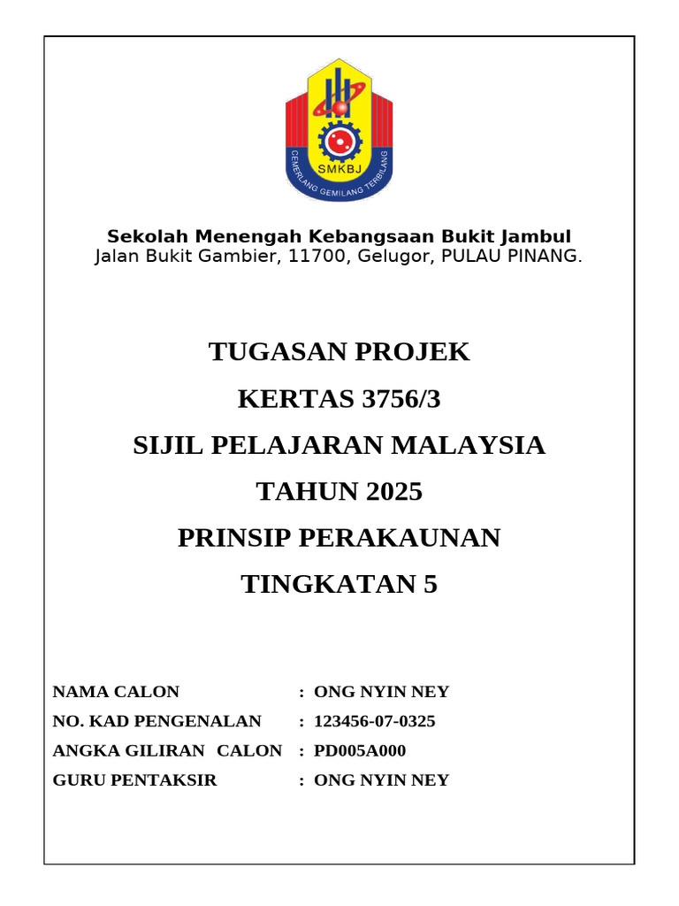 Cover Tugasan 2025 | PDF