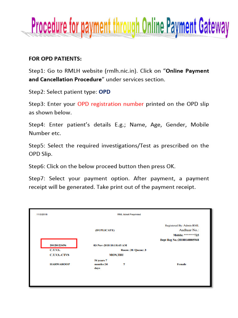 Instructions How To Do Online Payment Through Online Payment Gateway ...