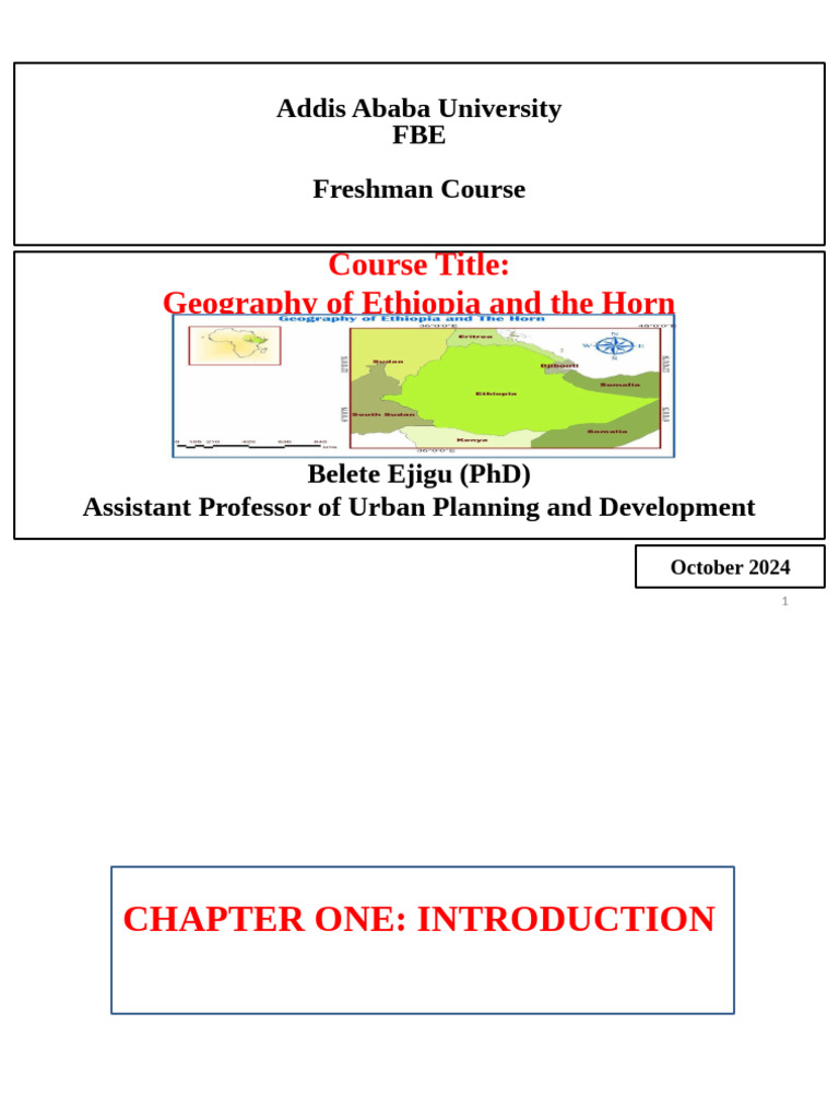 Freshman Geography Lecture 1 | PDF | Geography | Map