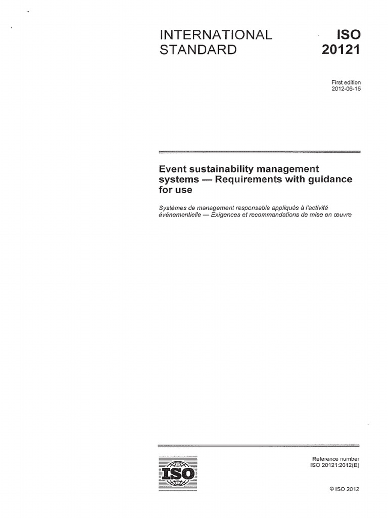 Iso 20121 | PDF