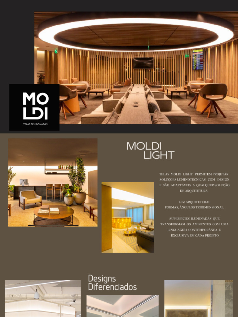 Telas Moldi: Soluções Luminosas e Adaptáveis | PDF