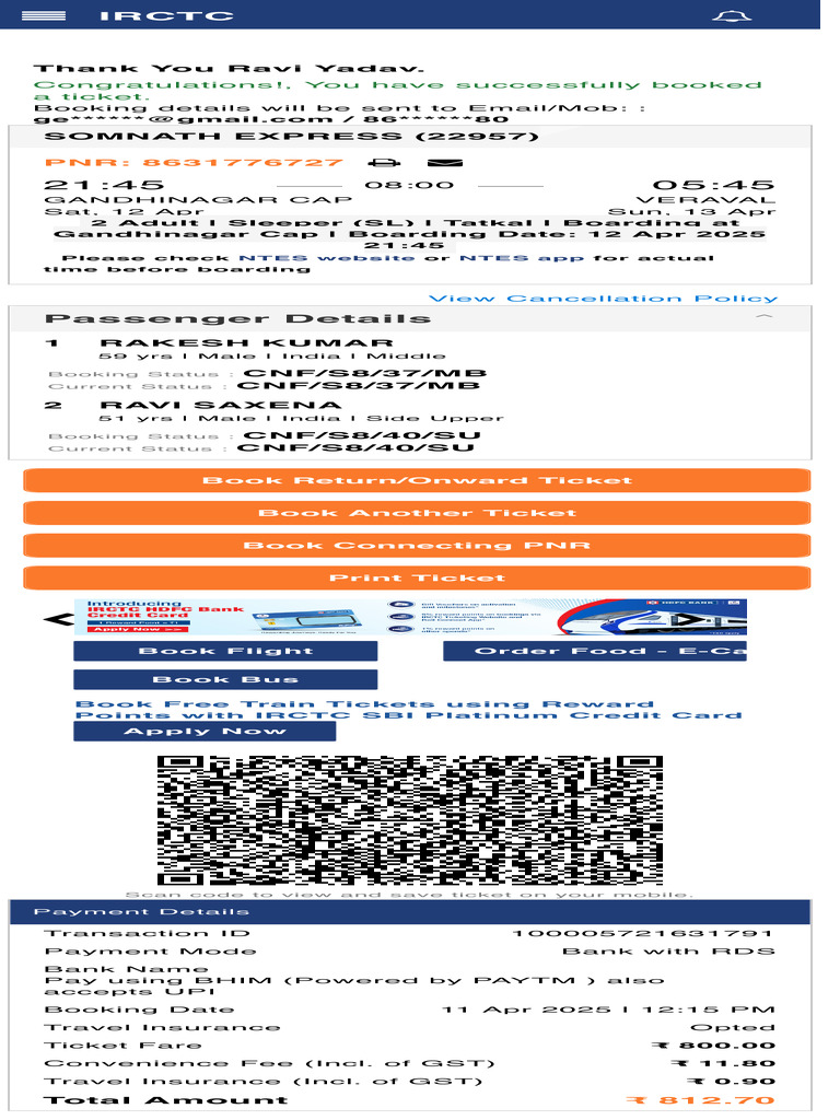 IRCTC Next Generation ETicketing System | PDF