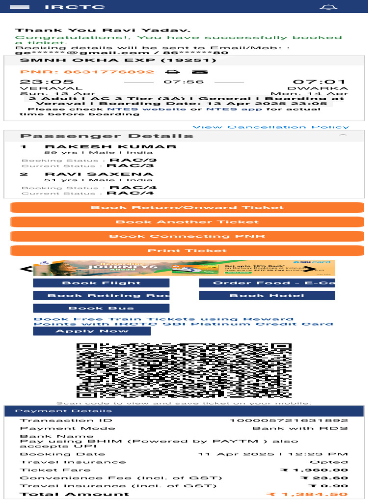 IRCTC Next Generation ETicketing System 2 | PDF