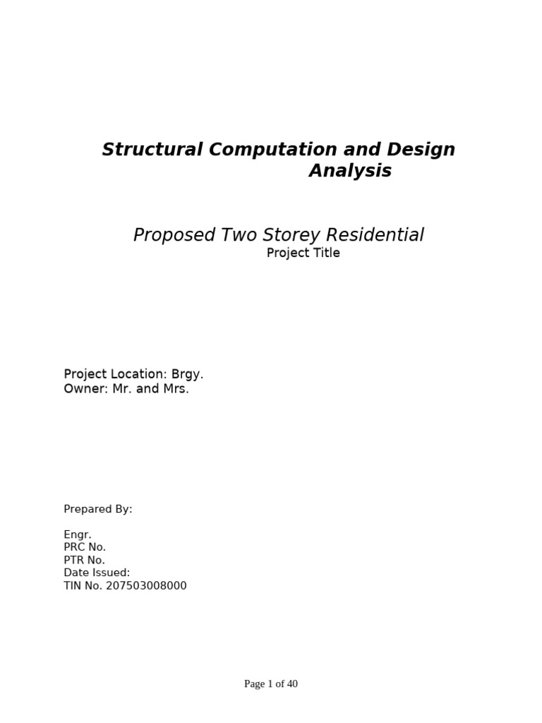 Terace Structural Computation | PDF | Architectural Design | Architecture