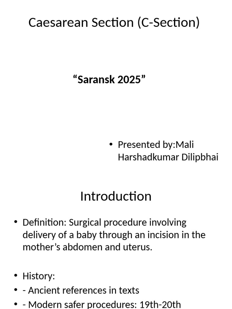 Obstetrics Operation.1 | PDF | Caesarean Section | Childbirth