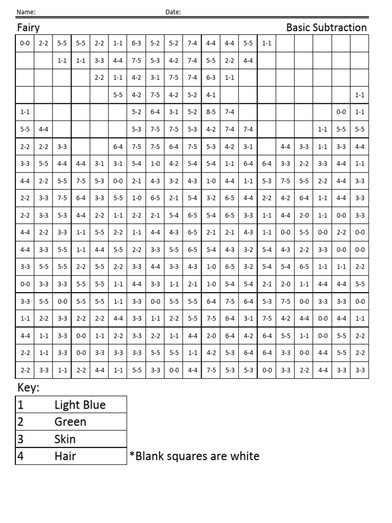 SE3 Fairy Math Coloring | PDF