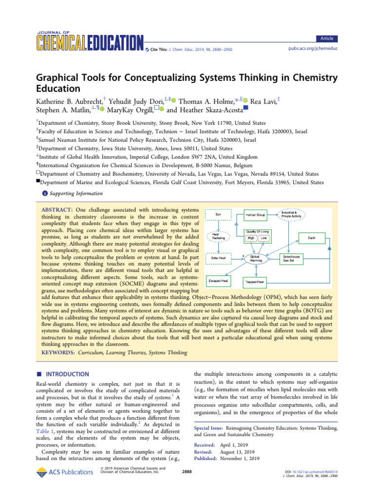 Aubrecht Et Al 2019 Graphical Tools For Conceptualizing Systems ...