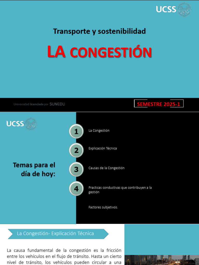 6 Congestion Vehicular Tys 2025 1 | PDF | La congestión del tráfico ...