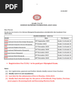 SOF Olympiad Date Sheet 2025-26-1 | PDF
