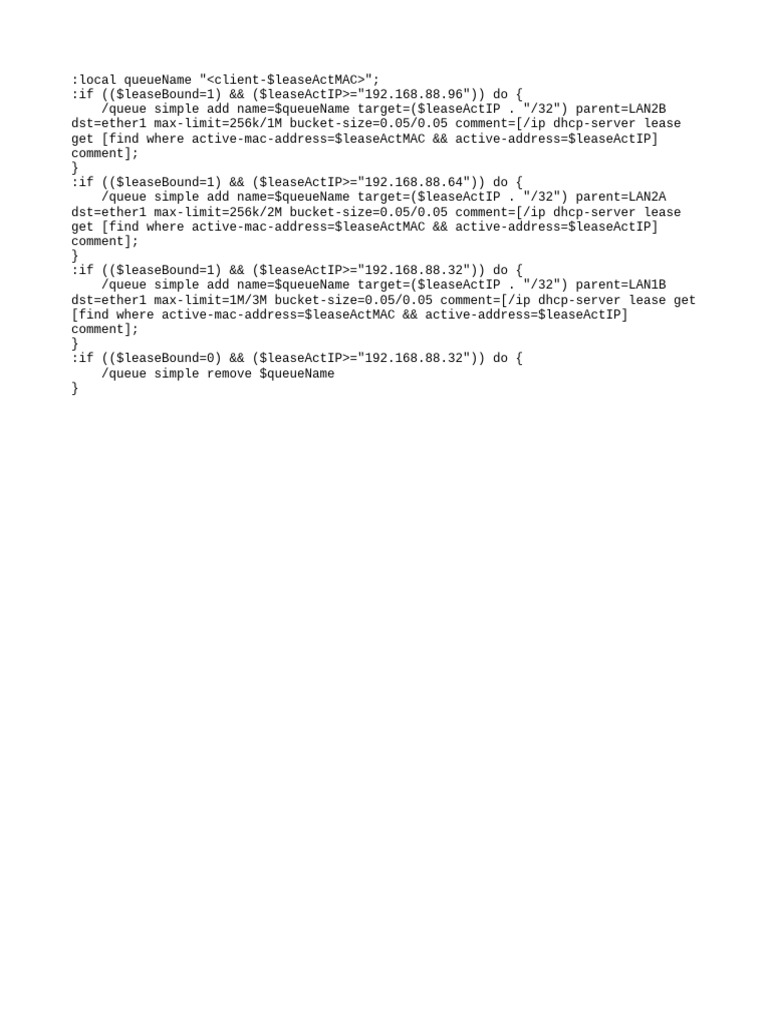 DHCP Lease Script | PDF
