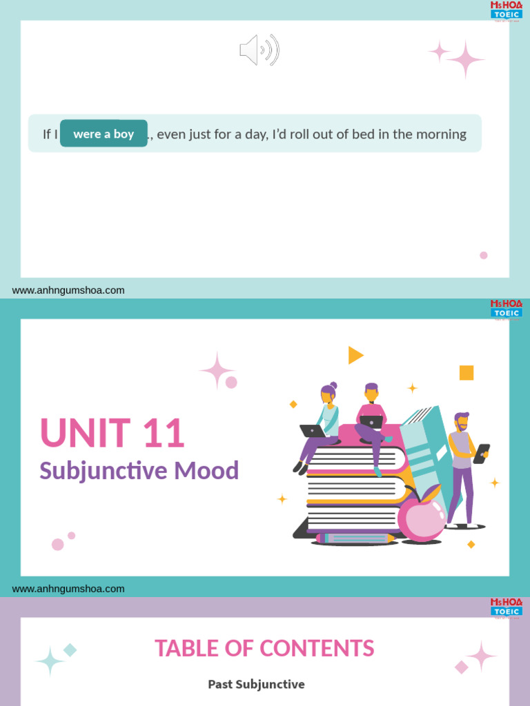 Reading - Unit 11. Subjunctive Mood | PDF | Grammar | Linguistics