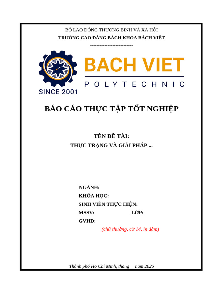 Bìa Mẫu - TTTN - BVP | PDF
