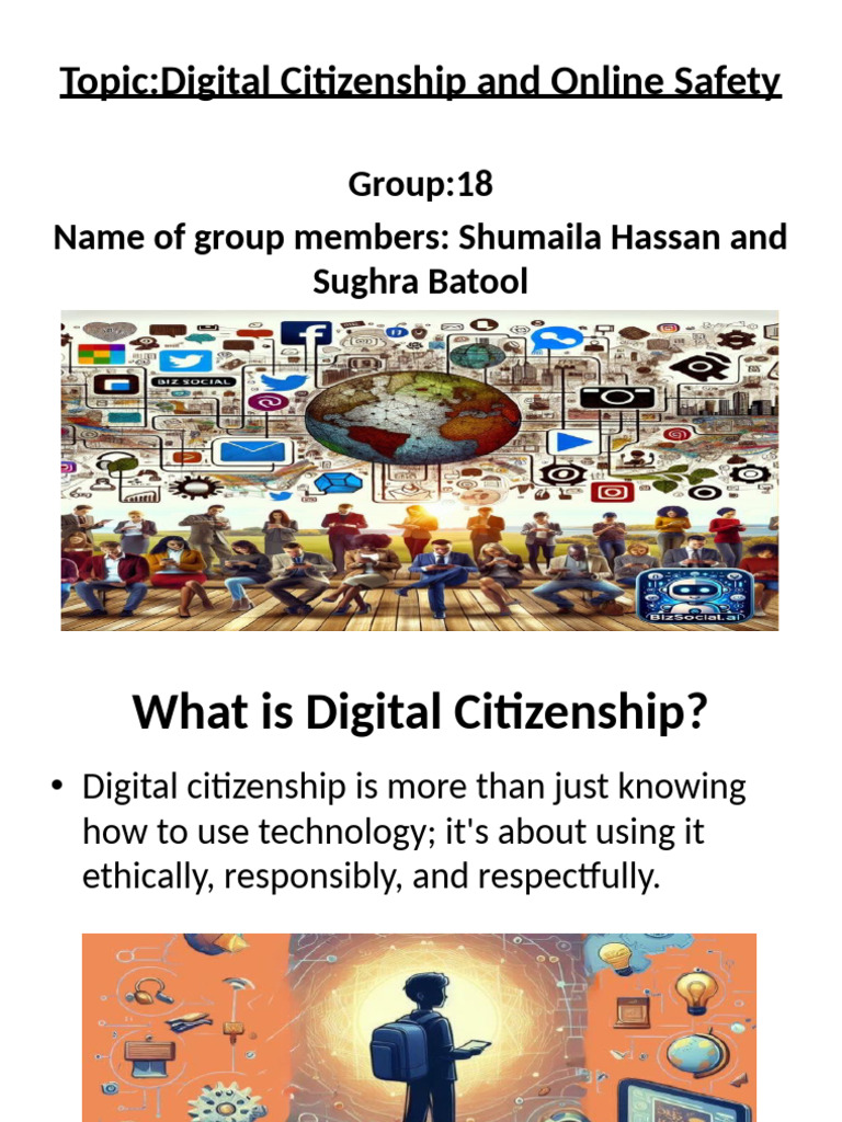 Digital Citizenship and Online Safety | PDF